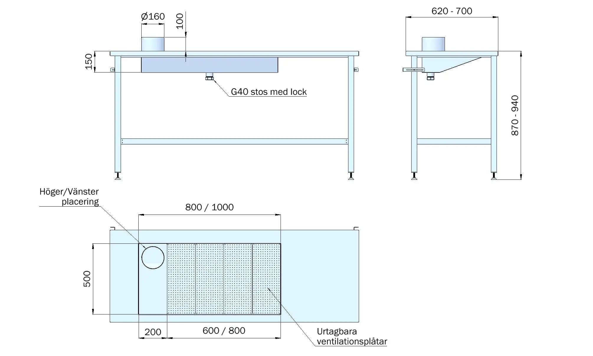 Ventilated down-flow bench - Wido Lab